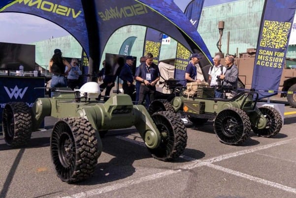 Robots rule as large, wheeled systems with articulated legs stand out ...